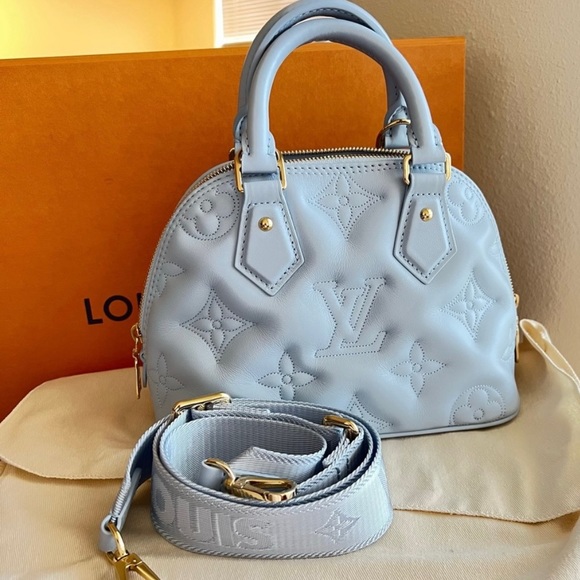 Louis Vuitton | Bags | Louis Vuitton Alma Bb Blue Glacier | Poshmark